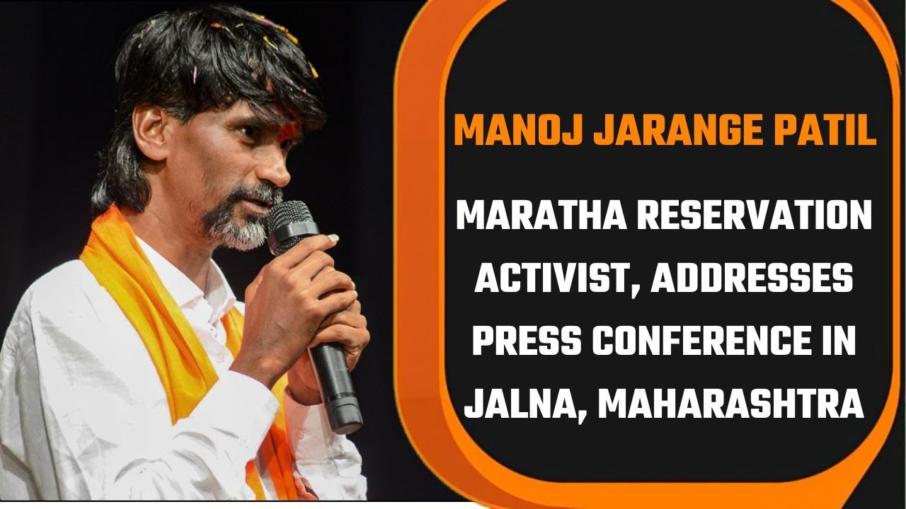 Manoj Jarange Patil, Maratha Reservation Activist, Addresses Press ...