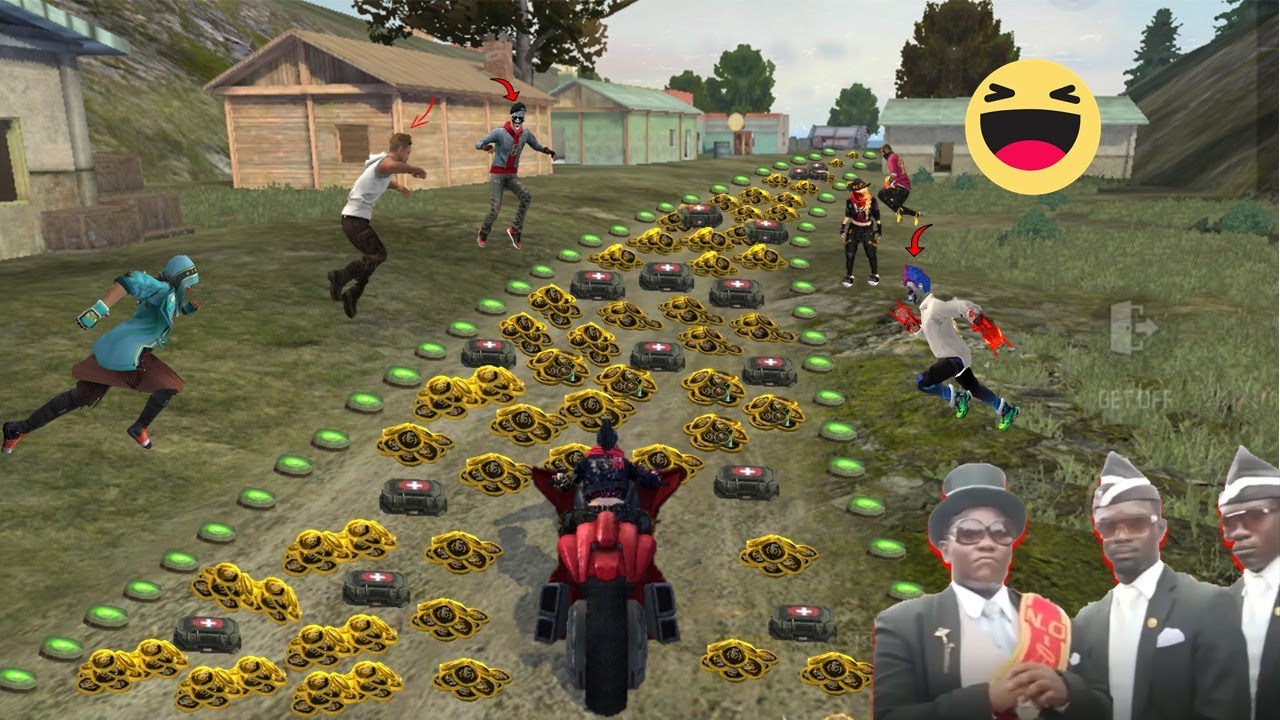 Funny Moments 24~😁😂Free Fire Best prank with enemy- Coffin meme - YouTube