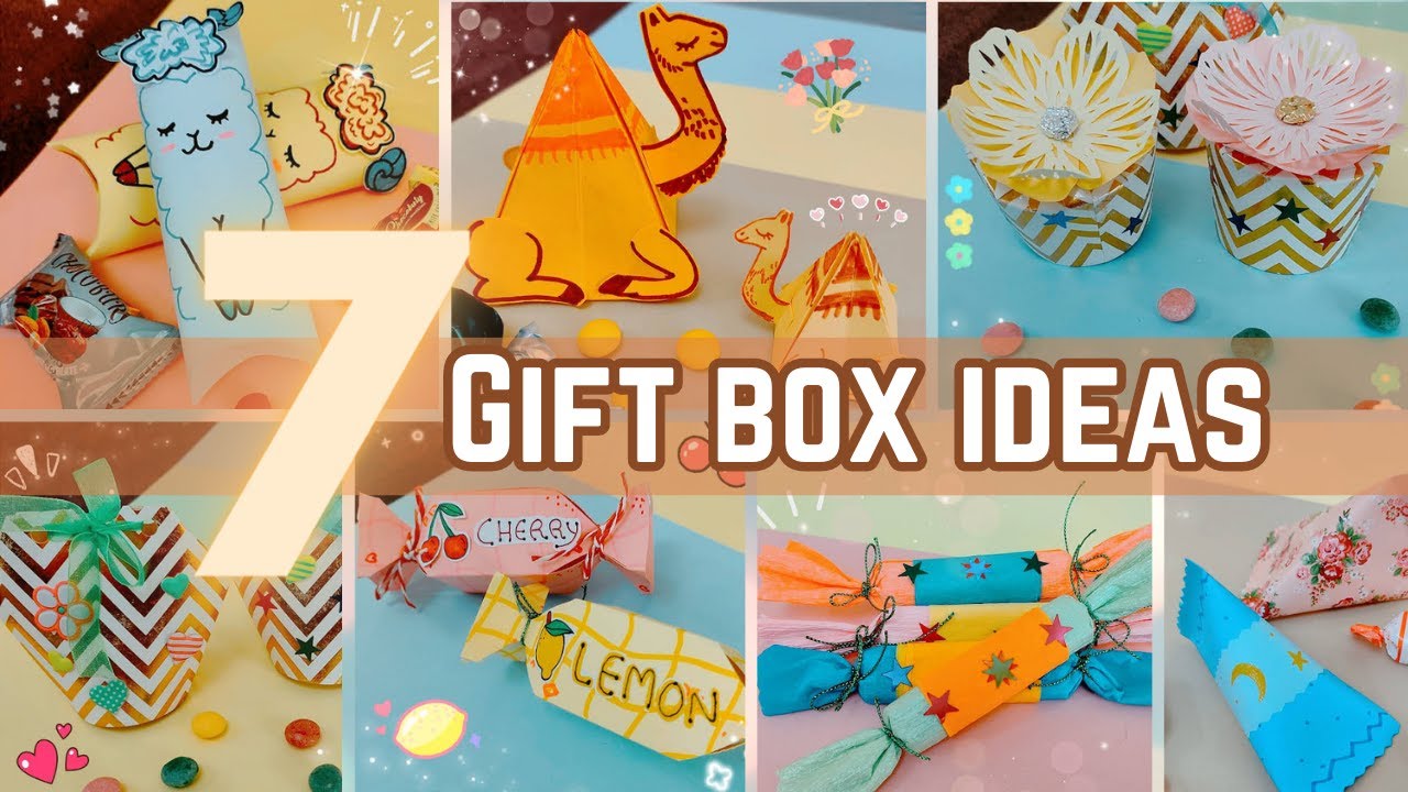 💌 DIY Gift box 🎁 7 Gift wrapping ideas 💐 Easy paper craft 💖 Bespoke ...