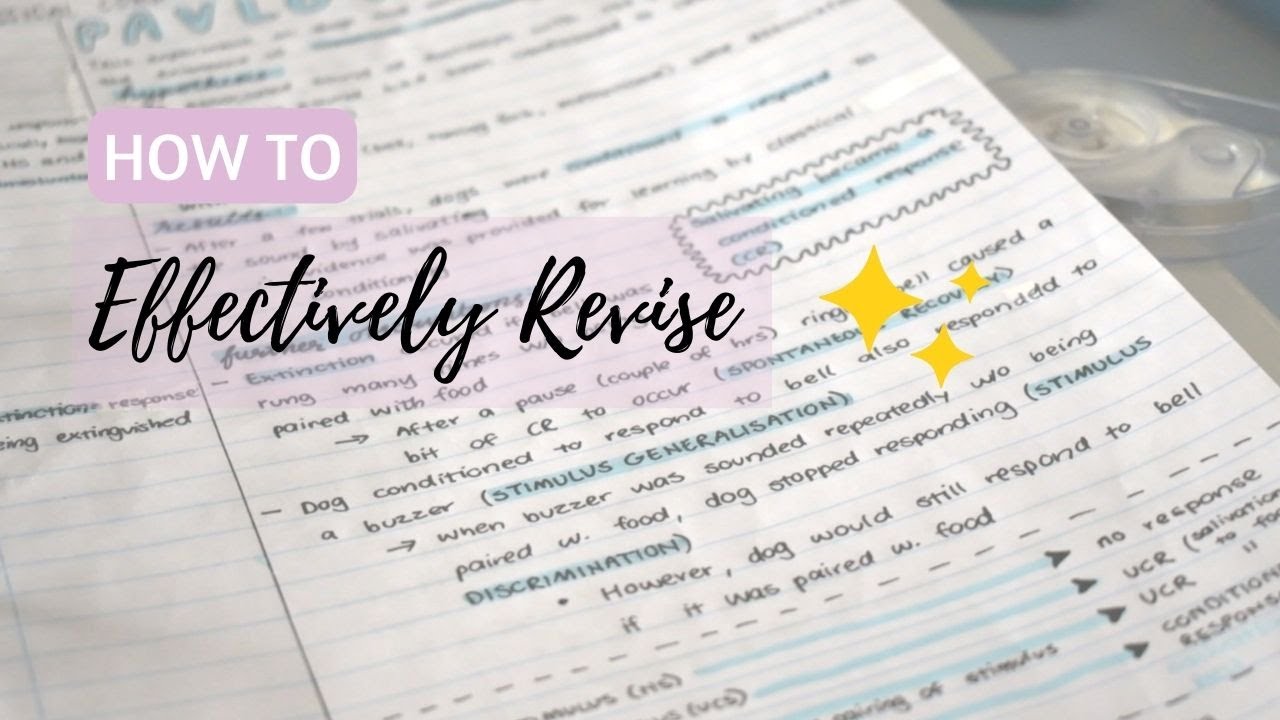 These Tips will CHANGE How You Revise - YouTube