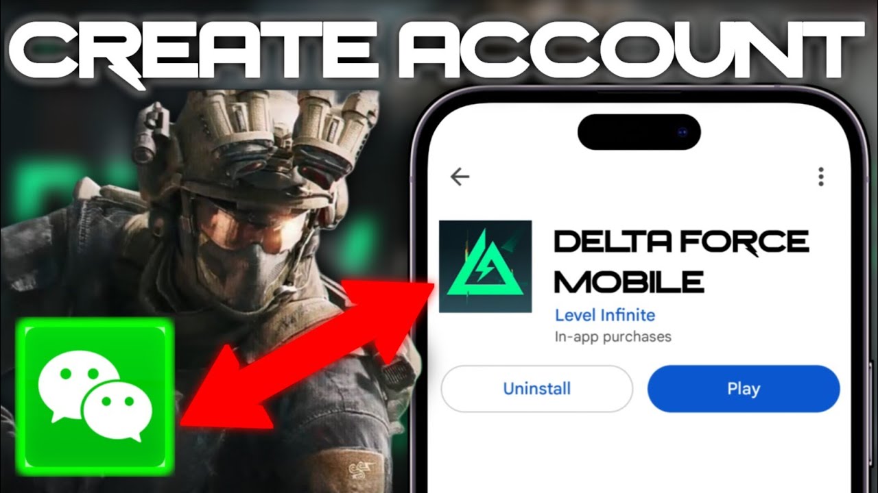 How to CREATE ACCOUNT in DELTA FORCE MOBILE | Wechat latest bypass ...