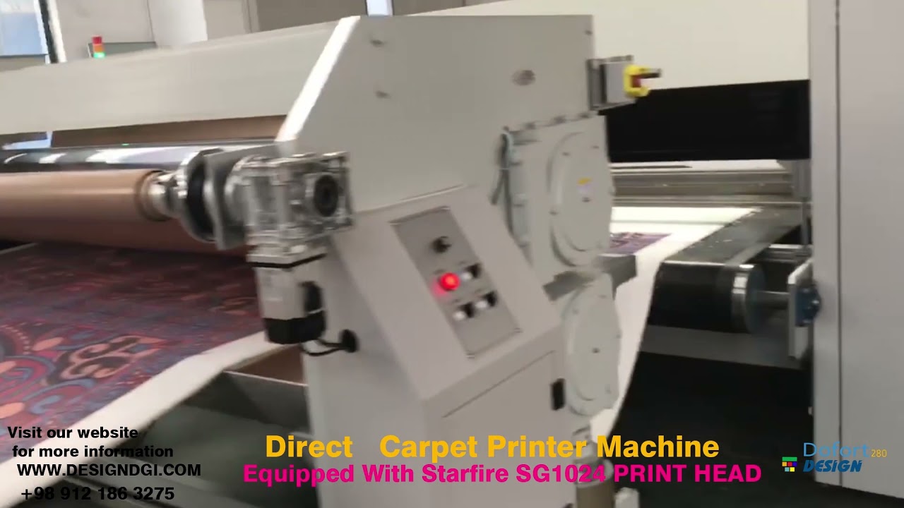 Direct Digital Carpet Printing Machine equipped with Starfire SG 1024 ...