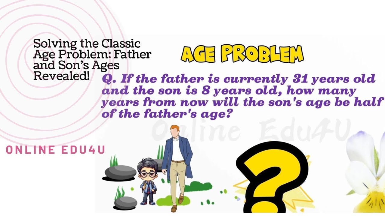 Solving the Classic Age Problem: Father and Son's Ages Revealed! | # ...