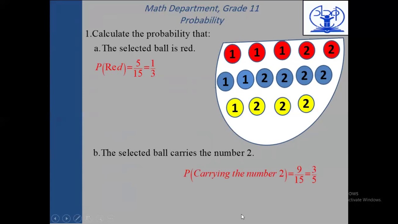 Probability session 2 GR 11 - YouTube