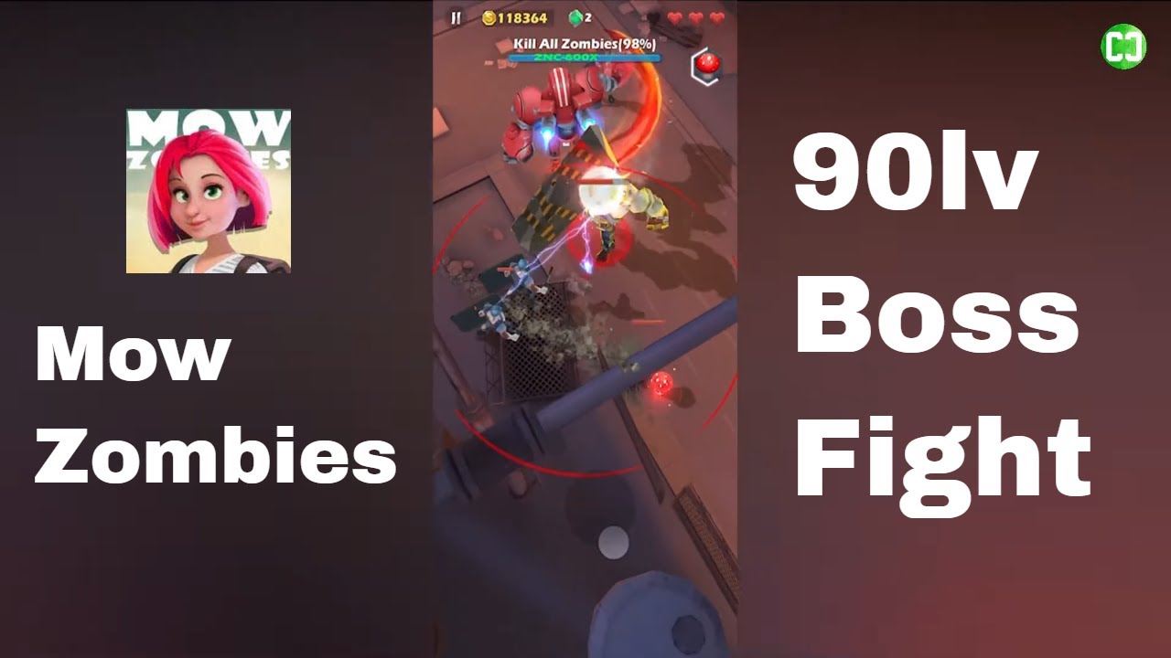 90LV Boss Fight (Mow Zombies) Gameplay - YouTube