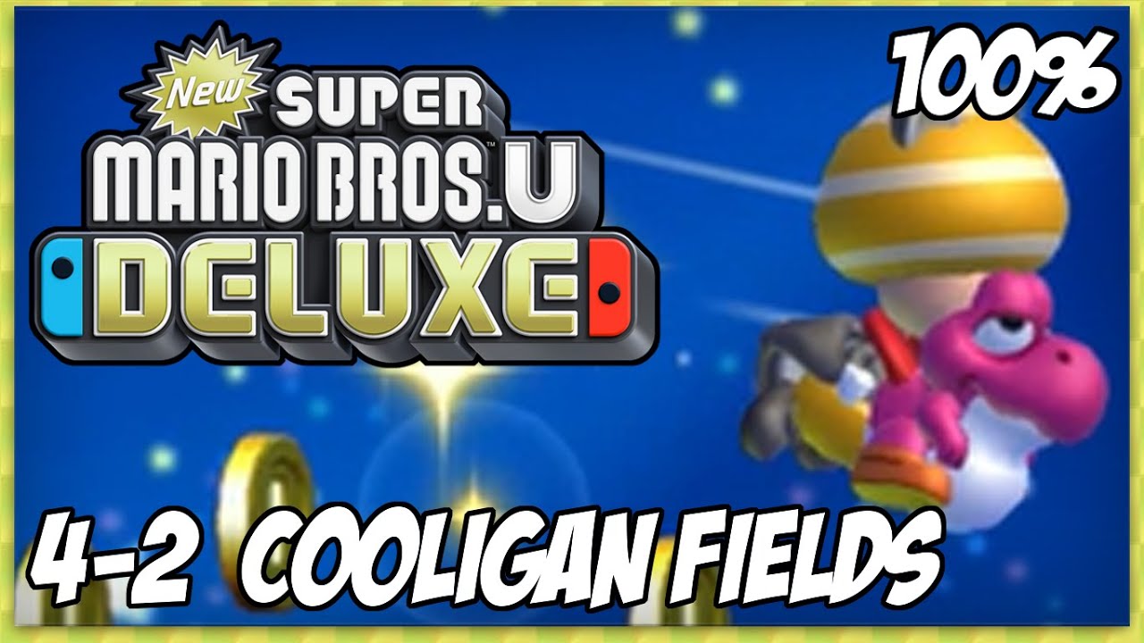New Super Mario Bros. U Deluxe: 4-2 Cooligan Fields - 100% Walkthrough ...