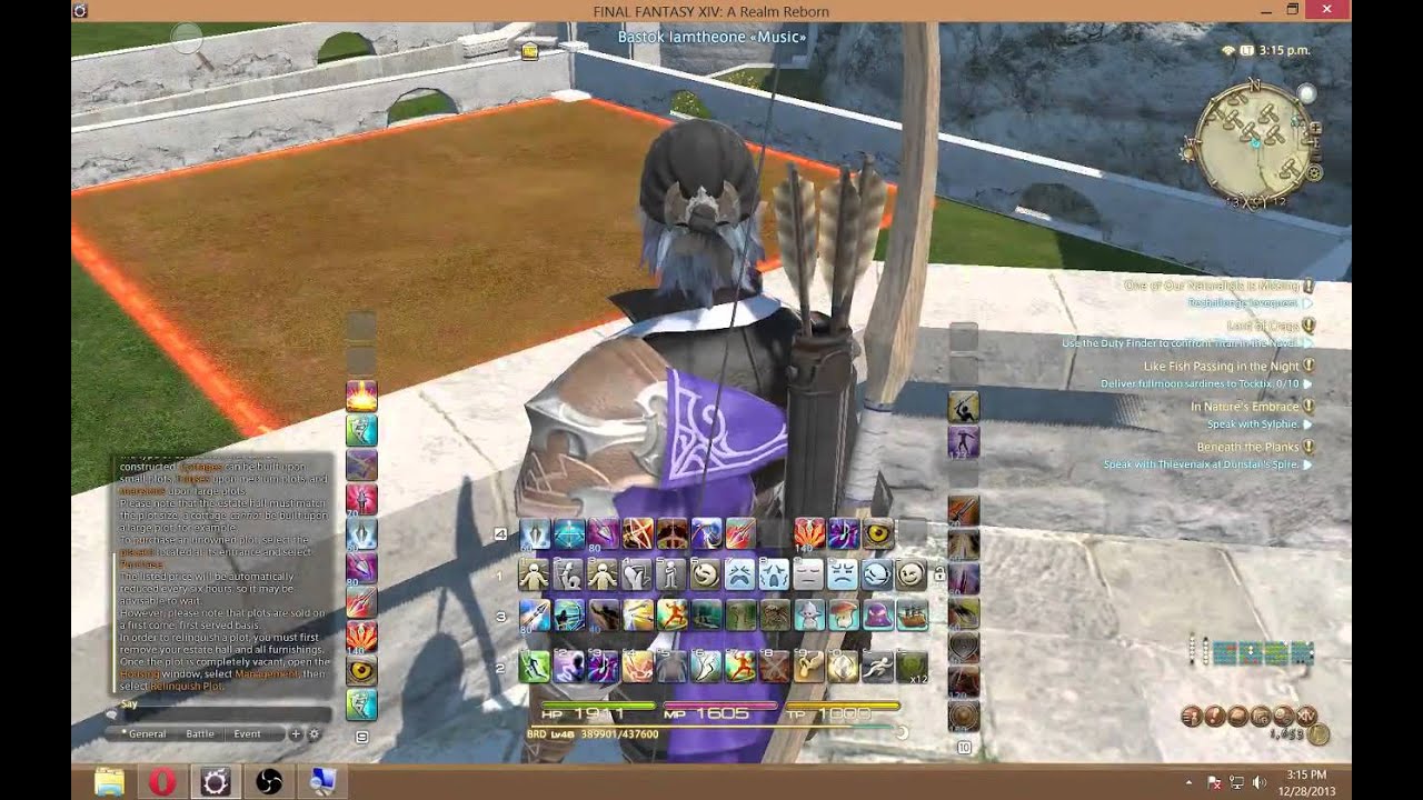 FFXIV ARR Housing in the Mist 3rd WArd - YouTube