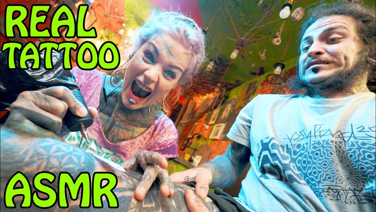 I make a REAL tattoo // ASMR sounds - YouTube