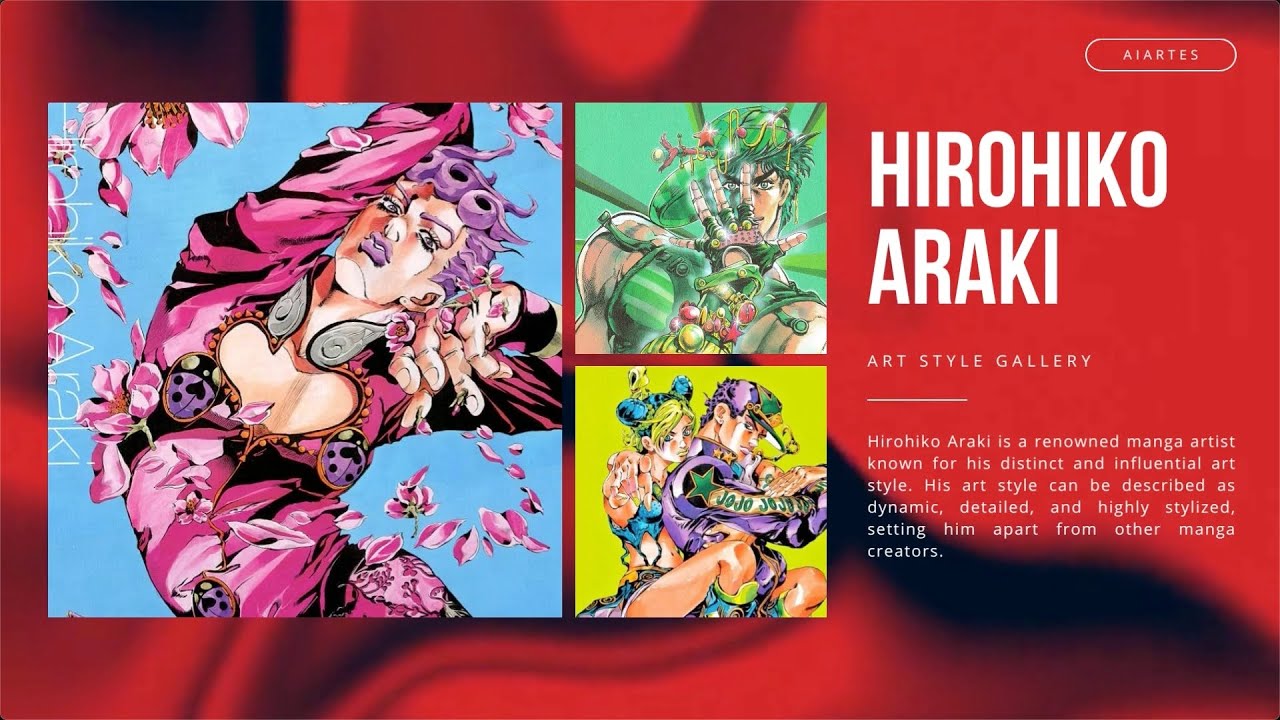 The Art Style of Hirohiko Araki - YouTube