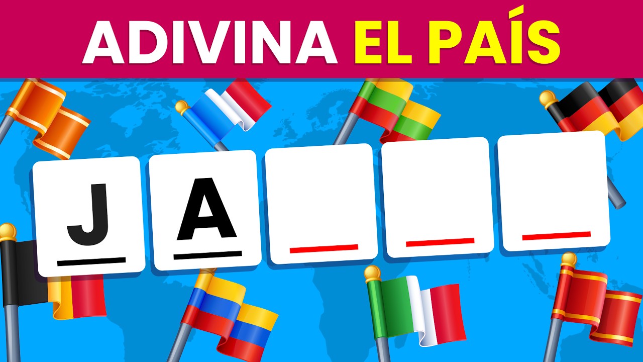 Adivina el PAÍS con las DOS PRIMERAS Letras 🚩🤓| Países del Mundo ...