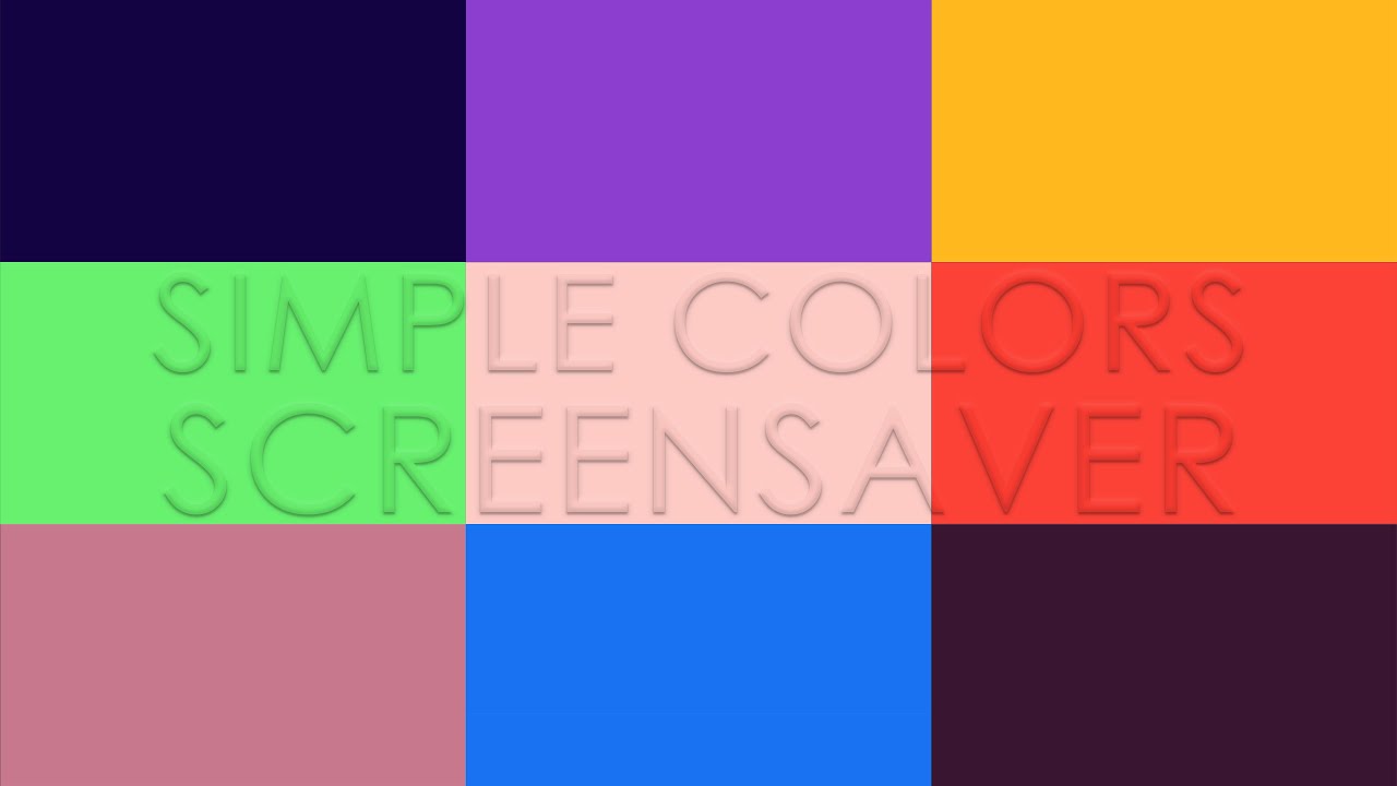 1+ Hour Color Blinding Screensaver Background | Flashing Lights and ...