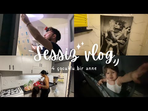 4 Çocuklu Bir Anne| Kapıları Boyadık, Tuvaleti Yeniledik, Çocuklarla Vlog