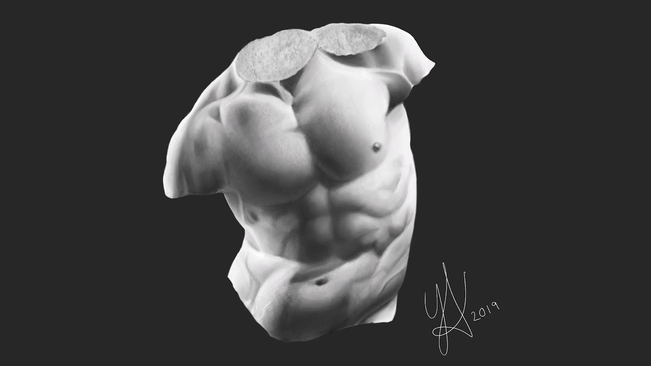 Statue Figure Drawing Practice - Digital Art Sketch - Procreate - YouTube