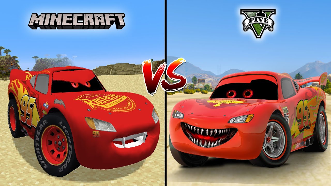 Minecraft LIGHTNING McQUEEN.EXE vs GTA 5 LIGHTNING McQUEEN.EXE - which ...