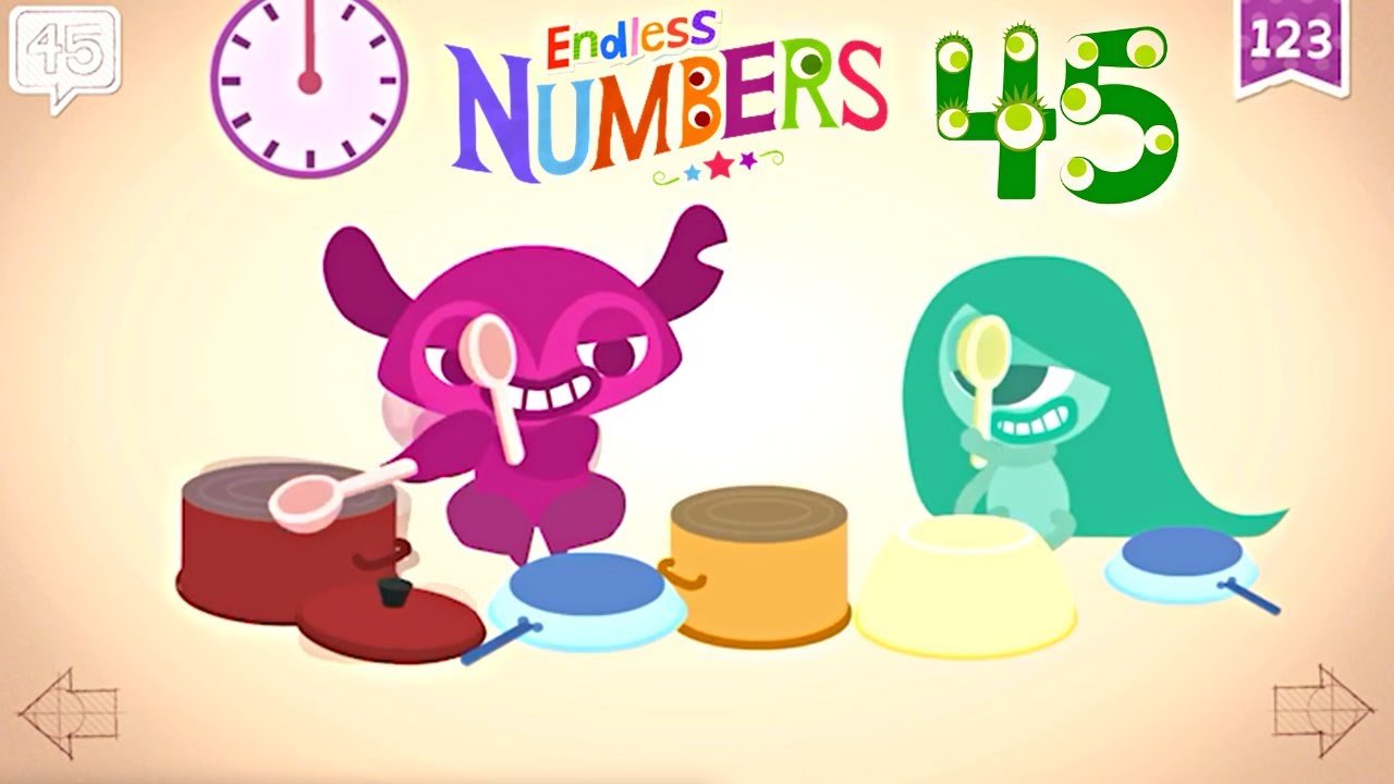 Endless Numbers 45 | Learn Number Forty-five | Fun Learning for Kids ...