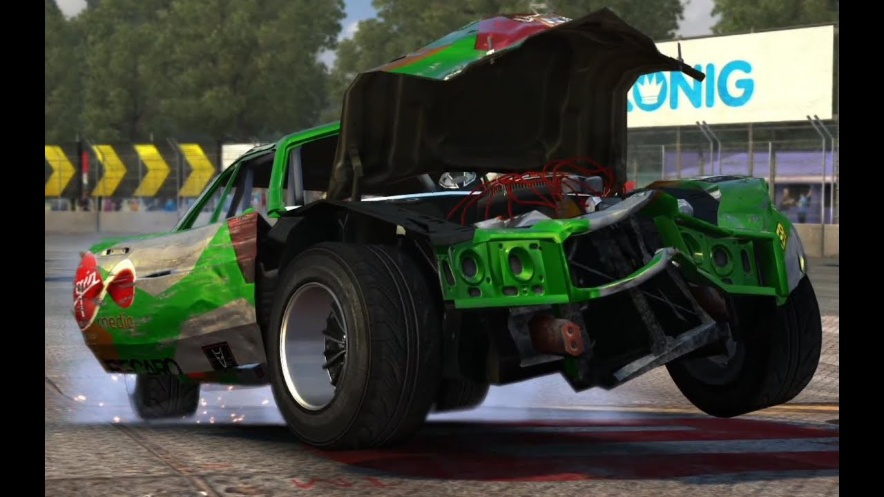 Stock Car Crashes Demolition Derby Slow Motion 39 - YouTube