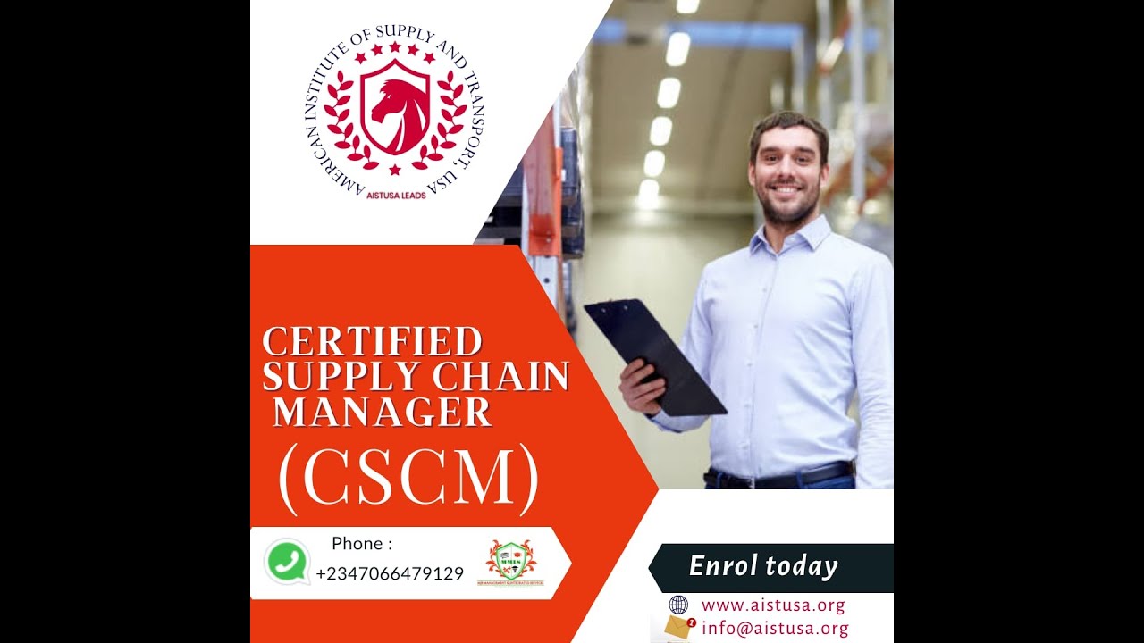 CERTIFIED SUPPLY CHAIN MANAGER COURSE WEBINAR YouTube certified-supply-chain-manager-course-webinar-youtube