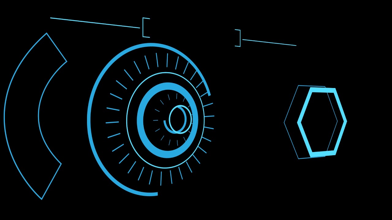 3D Hud Motion Graphic Test - YouTube