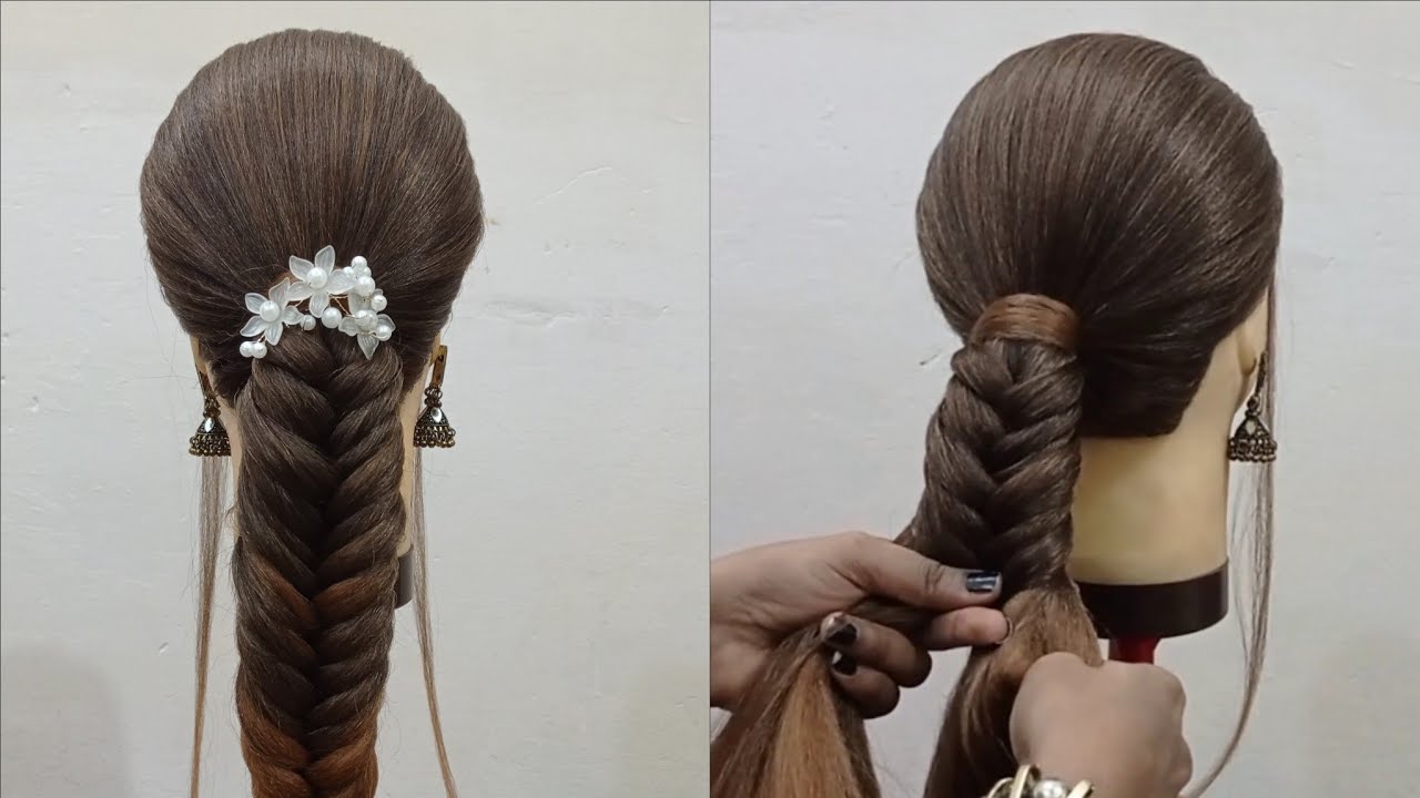 Khajuri choti hairstyle| Quick and easy hairstyle for beginners ...