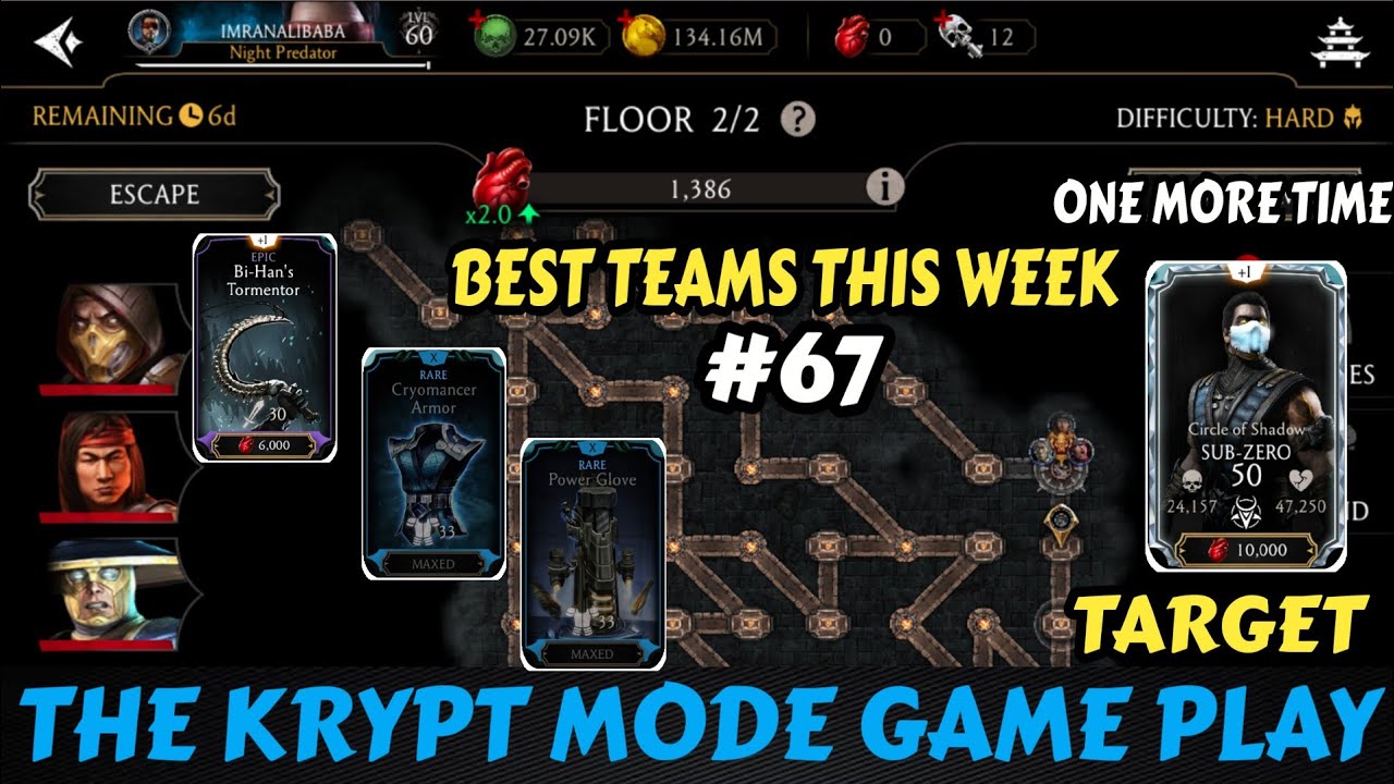 Mk Mobile | Krypt Mode Game Play | Level Hard Bosses | Ep 67 - YouTube