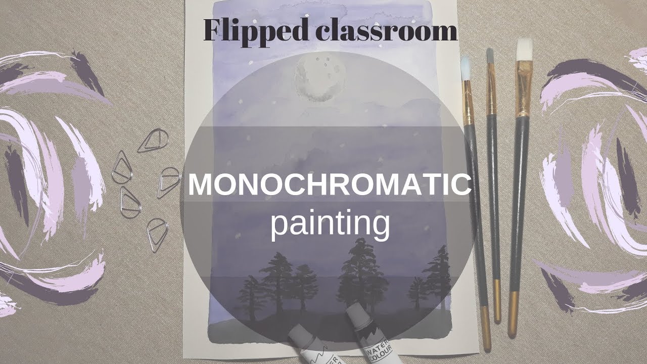 Monochromatic painting - Flipped classroom - YouTube