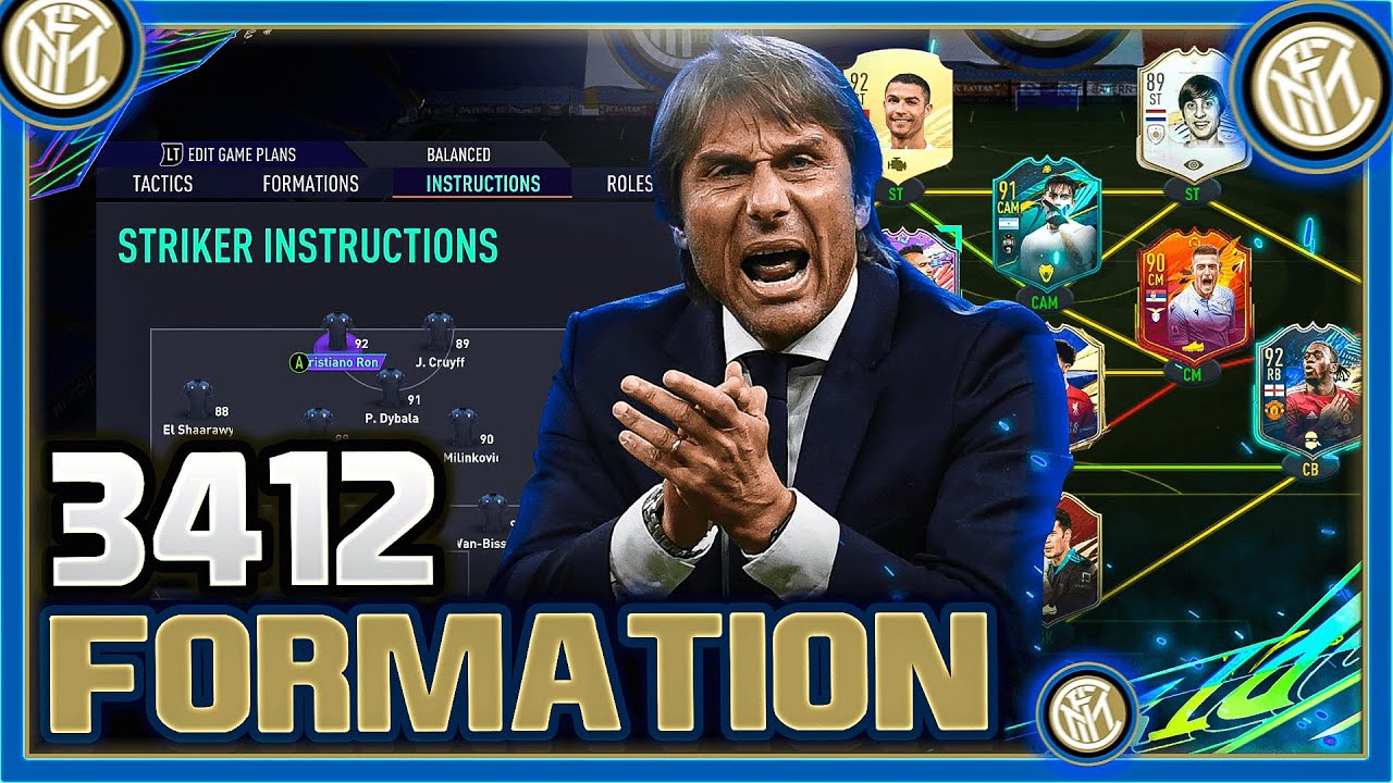 FIFA 21 *INSANE FORMATION* BEST 3412 CUSTOM TACTICS/INSTRUCTIONS ...