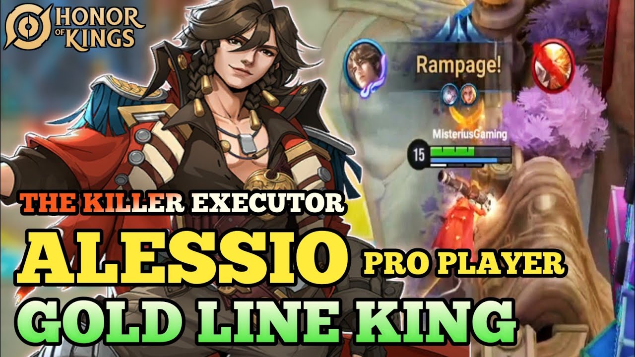 Honor of Kings (HOK) Alessio Gold Lane king The Killer Exector ~ pro ...