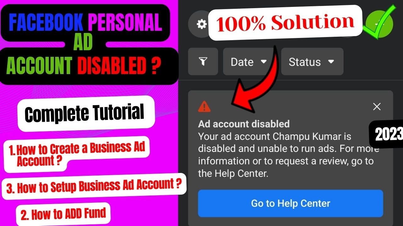 Avoid Panic: I Fixed my Disabled Facebook Ad Account in 3 Steps - YouTube