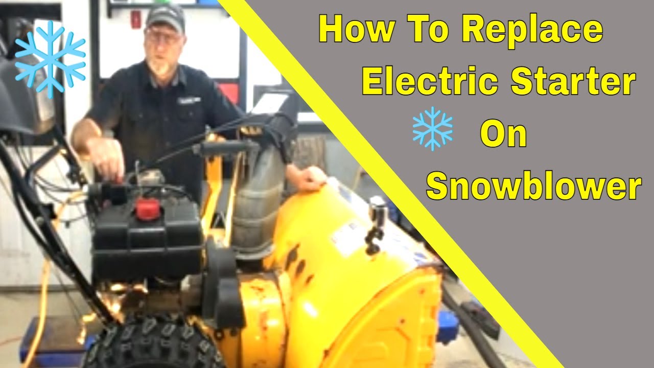 How to replace starter on snow blower - YouTube