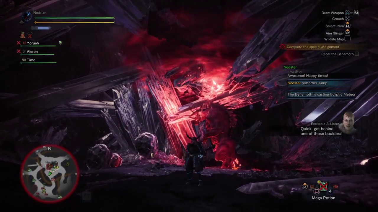 How To Avoid The Behemoth's "Ecliptic Meteor" (Monster Hunter: World ...