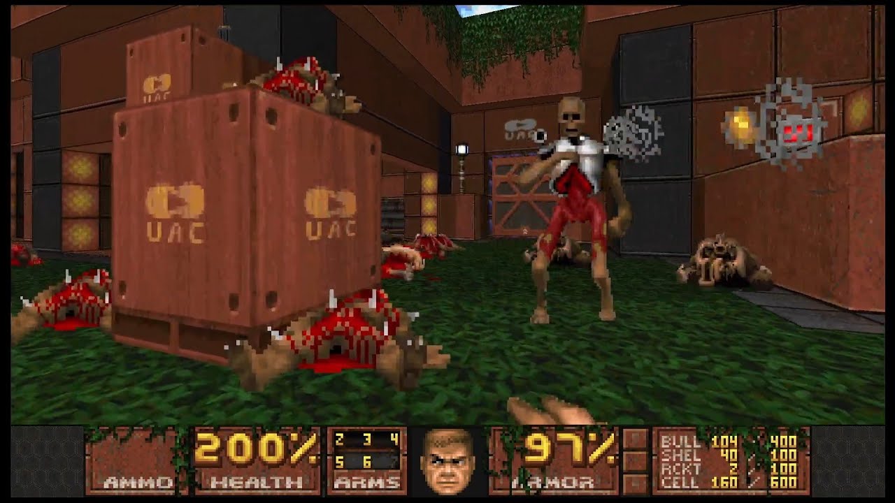 Doom 2 - Tetanus (Map 3: Rust) Ultra Violence 100% (Map Author: myolden) - YouTube