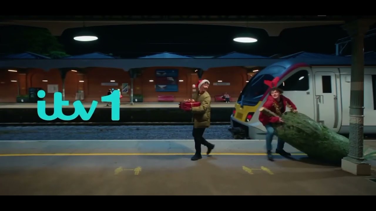 ITV 1 - Train Station Ident (Christmas Edition) - NEW ITV1 Christmas Ident - YouTube