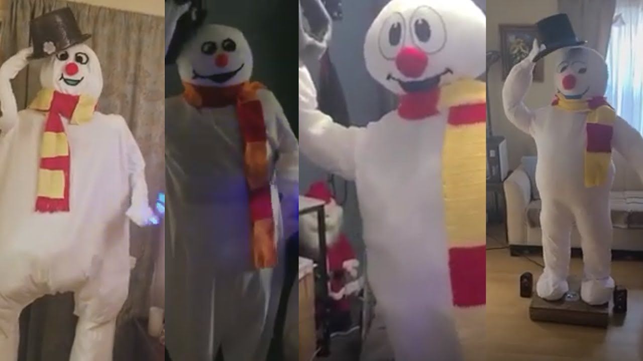 Evolution Of The Life-Size Gemmy Snowflake Spinning Frosty The Snowman ...
