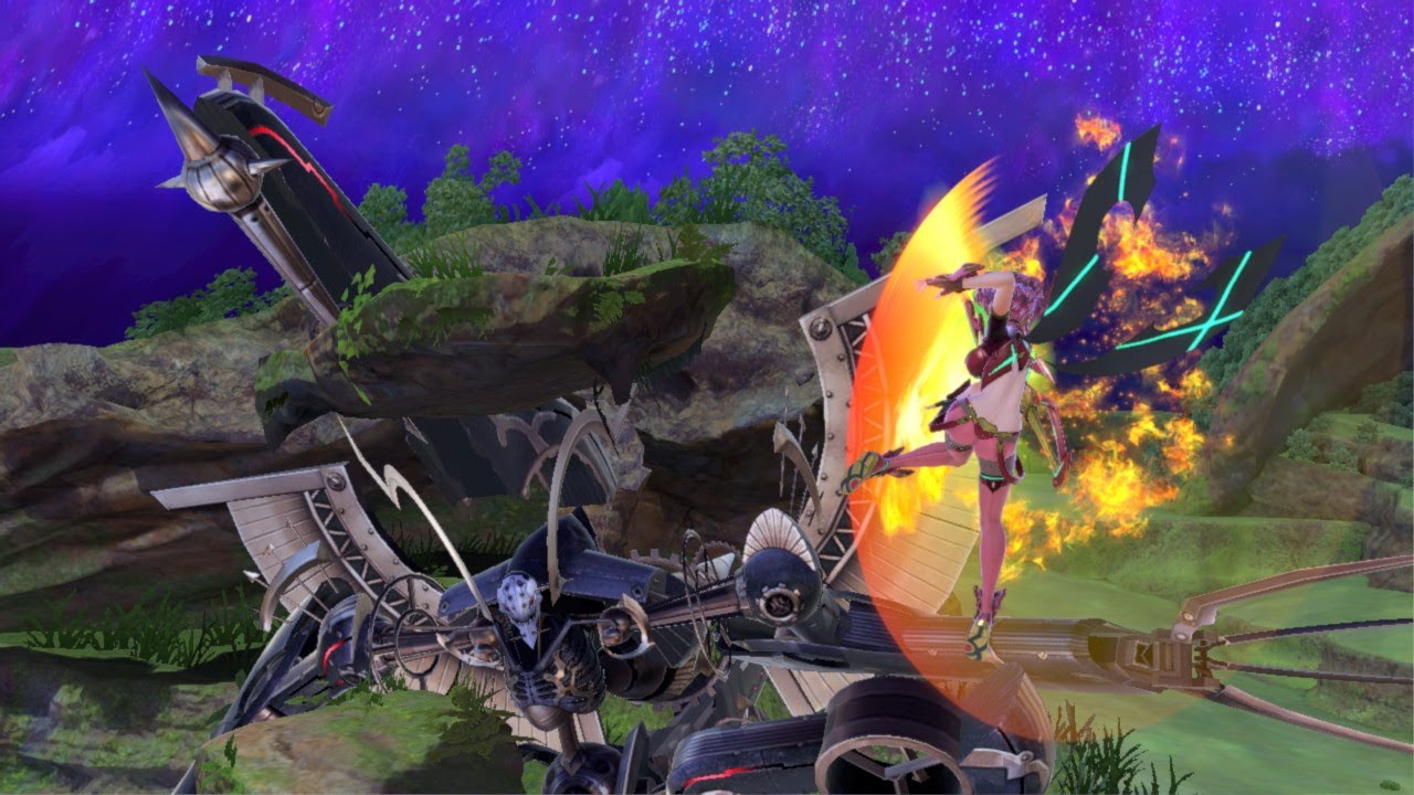 THE FLAMING SWORD - Pyra/Mythra Montage: Super Smash Bros. Ultimate ...