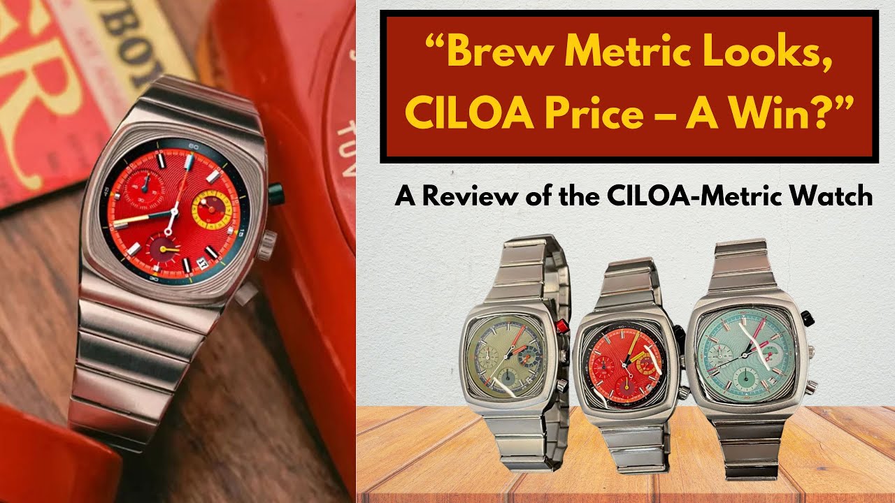 CILOA-Metric Watch Review (Red Dial) - YouTube