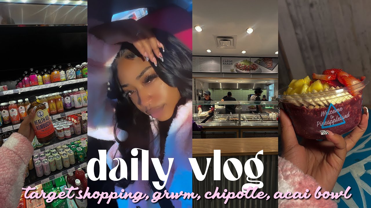 DAILY VLOG ☆ | PRODUCTIVE DAY IN MY LIFE *trying an acai bowl, target ...