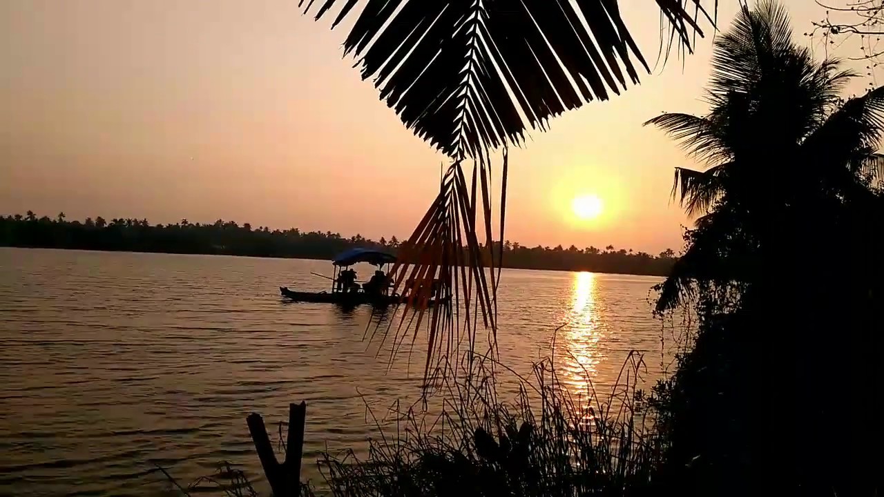 Sunset at Kakkathuruthu -കക്കാത്തുരുത്തിലേ അസ്തമയസൂര്യൻ - YouTube