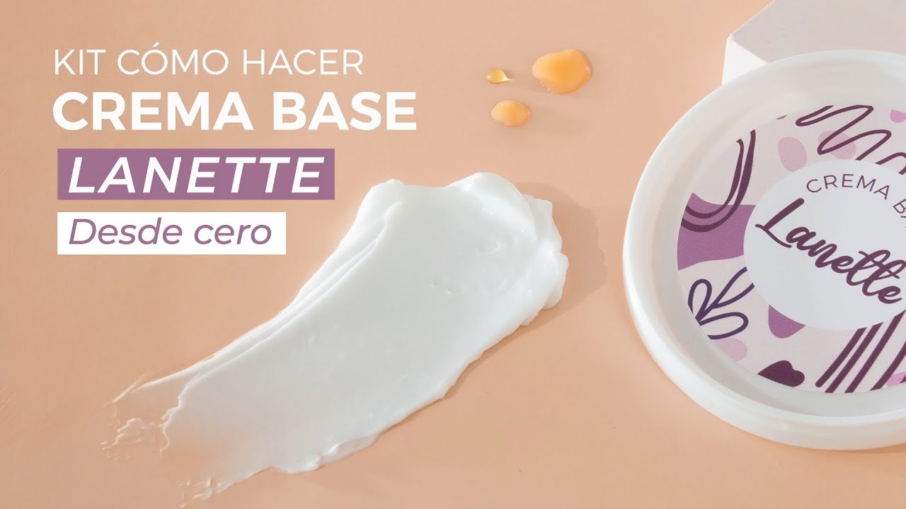 Kit completo para hacer desde 0 tu propia Crema Base Lanette en casa - YouTube