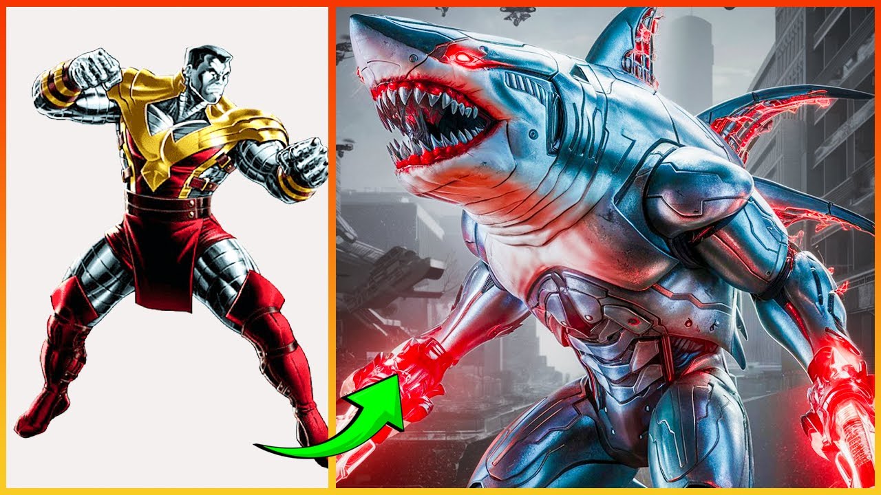 Shark Heroes Unite 🦈: Marvel & DC Superheroes Reborn as Human Sharks ...