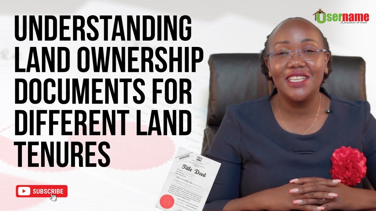 Understanding Land Ownership Documents For Different Land Tenures - YouTube