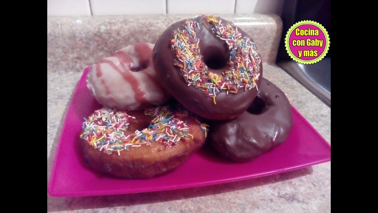 -Donas caseras | glaseadas y de chocolate | receta fácil | - YouTube