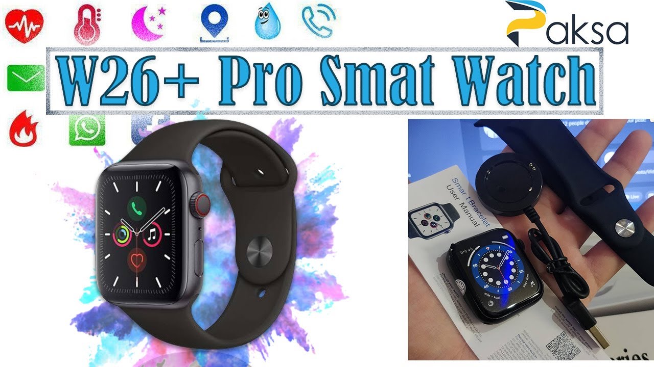 W26+ Smart Watch | W26+ pro Smartwatch Unboxing | Review | Smart ...