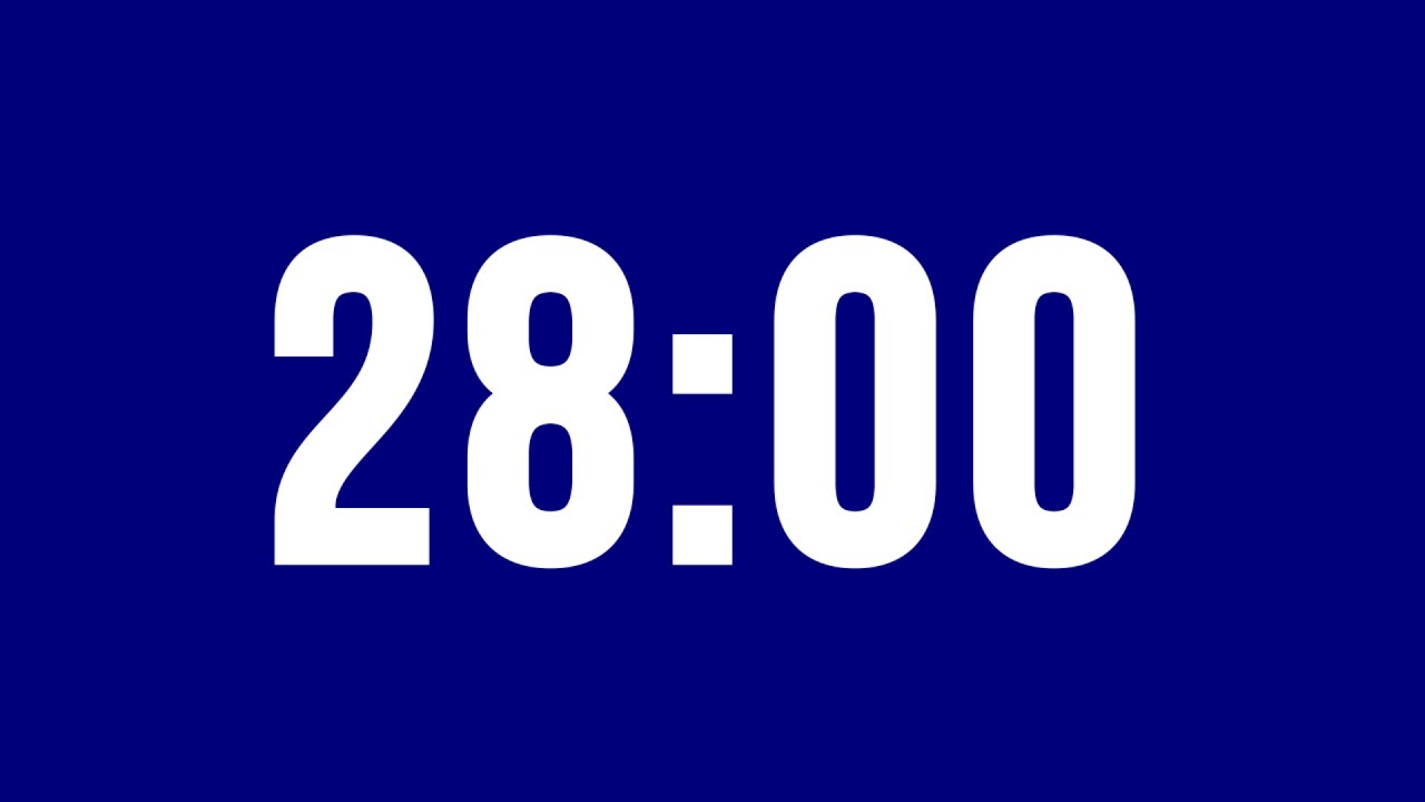 28 Minute Timer For Kids with Happy Upbeat Epic Music Uplifting ...