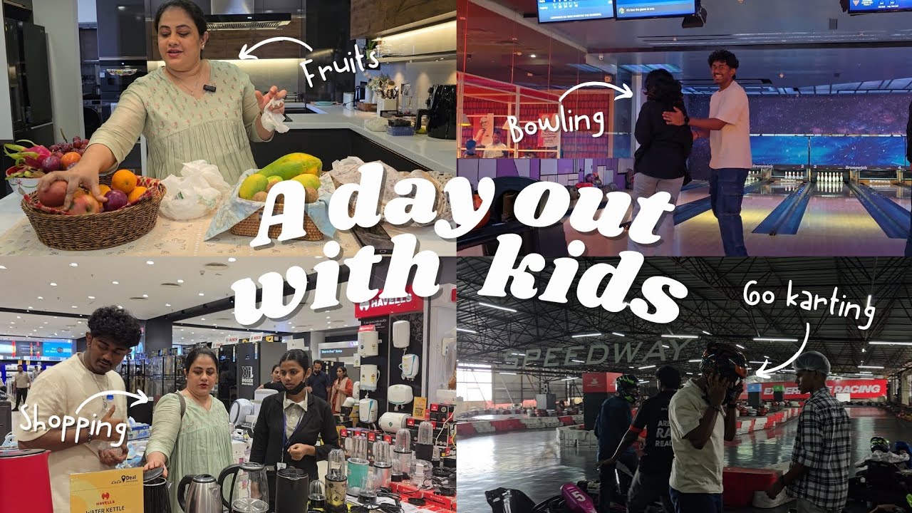 A day out with kids/ Sunday outing/ Dini Shajohn / Kalabhavan Shajohn ...