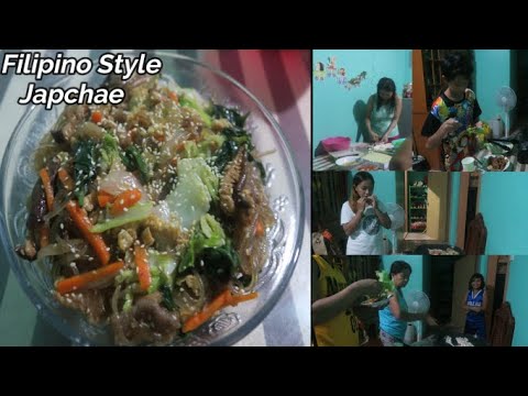 HOW TO COOK JAPCHAE (FILIPINO STYLE) + SAMGYUP SA BAHAY - YouTube