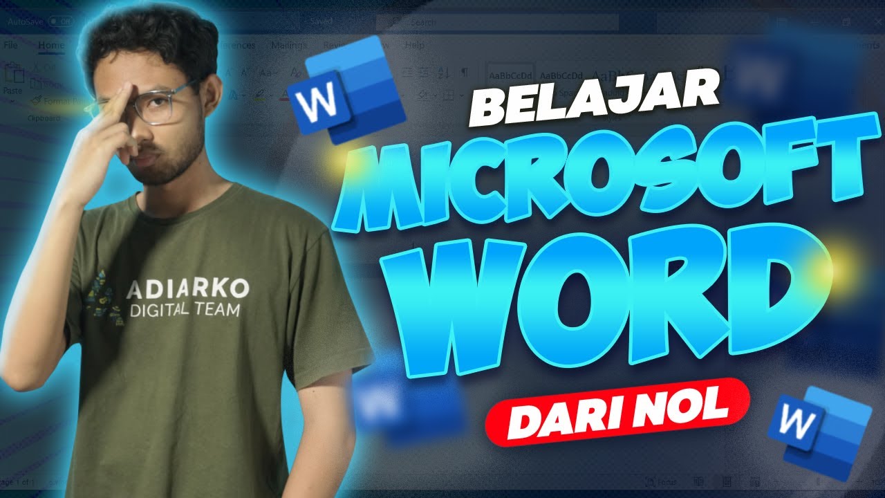 Belajar Komputer Dasar #5 - Belajar Microsoft Word Dasar Dari Nol | Tutorial Word Pemula - YouTube