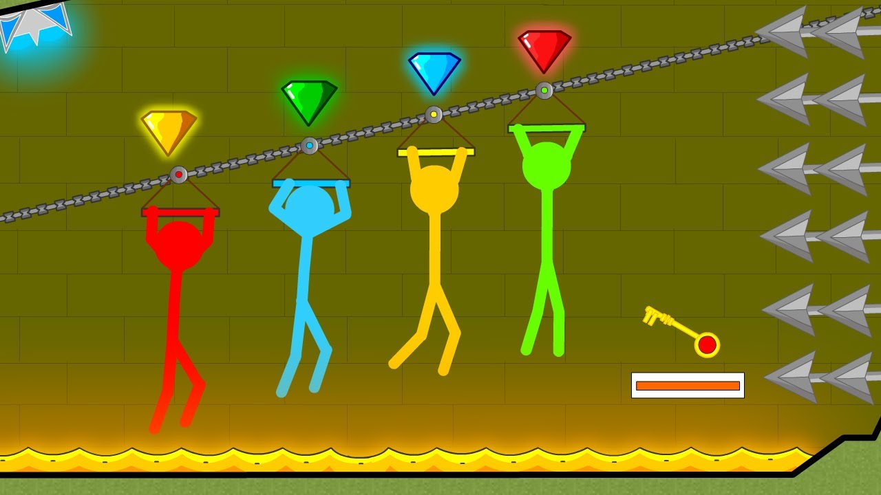 Watergirl and Fireboy - Stickman animation | Part 14 | Axis Animation ...