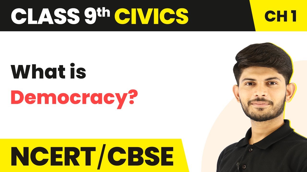 What is Democracy Why Do We Need Democracy | Class 9 Civics - YouTube
