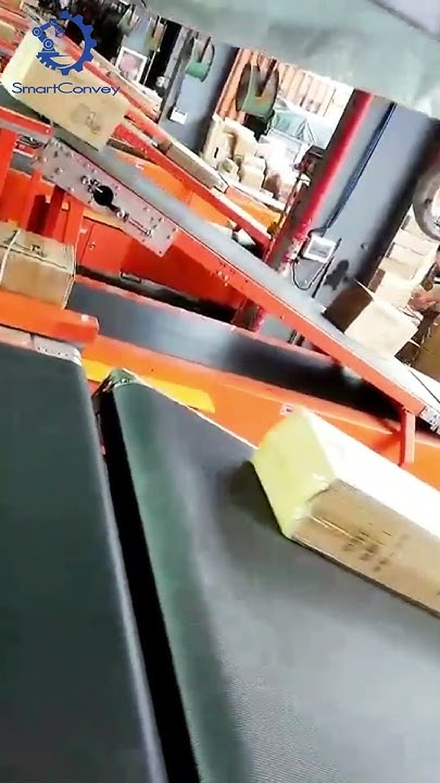 Automatic container loading system Trailer Loader Unloader Telescopic Belt Conveyor - YouTube