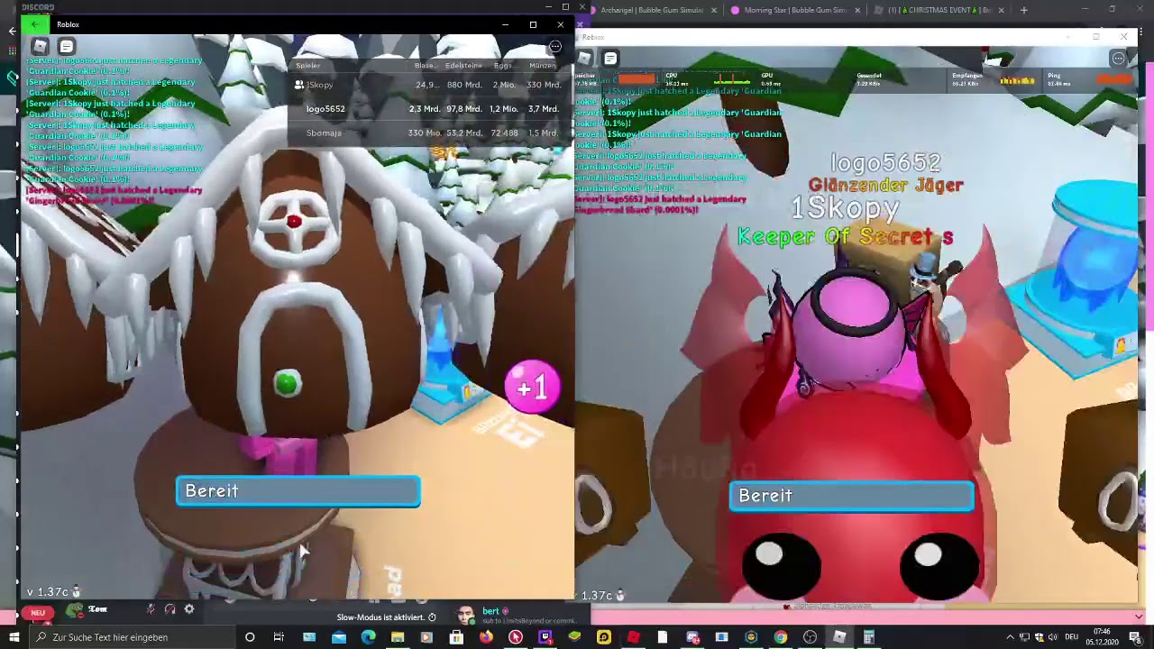 I hatched Gingerbread Shard on cam - Bubblegum Simulator - YouTube